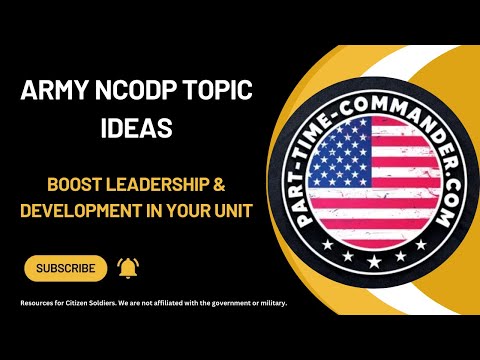 Top Army NCODP Topic Ideas to Boost Leadership & Development
