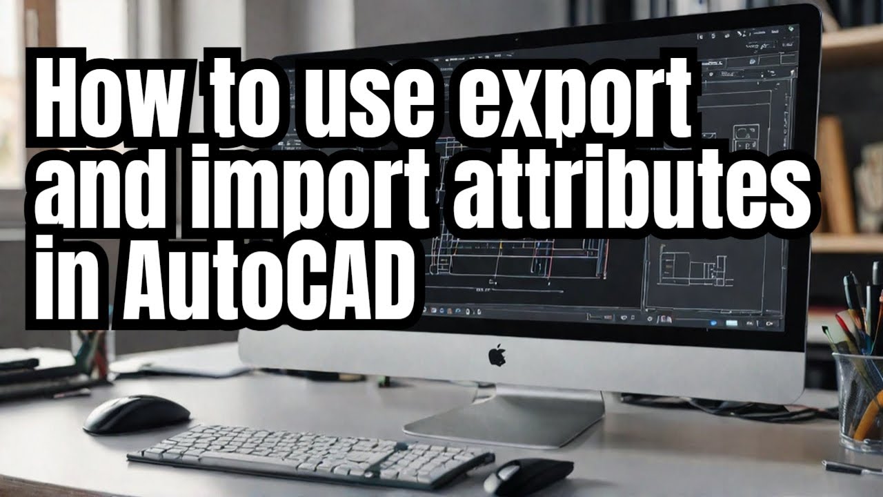 How to use export and  import attributes in AutoCAD