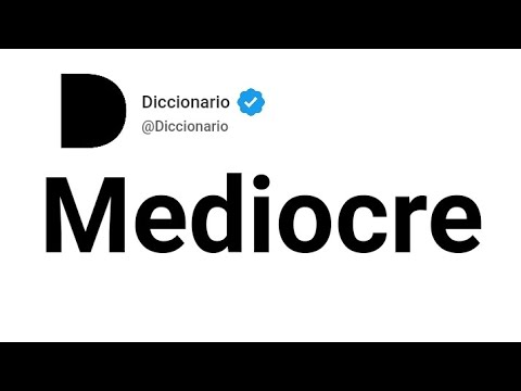 Mediocre Significado En Español