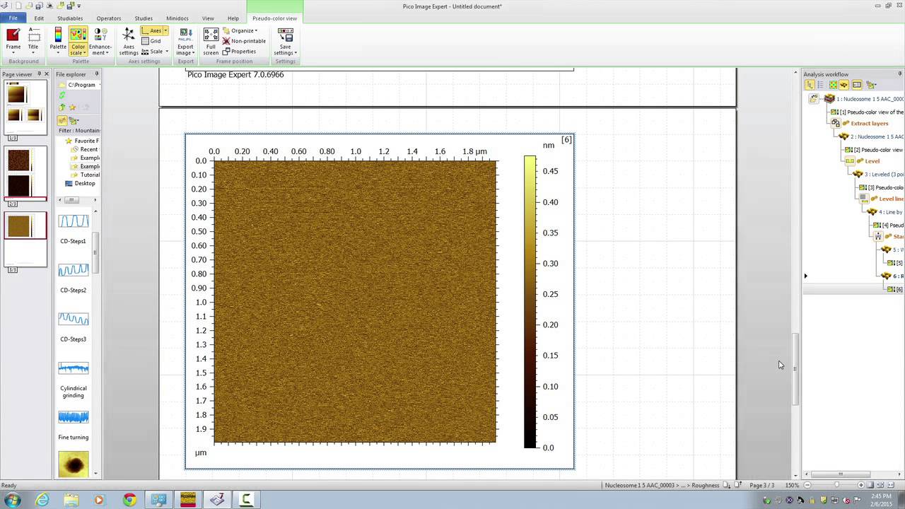 Post Processing Image Data from Keysight Atomic Force Microscope