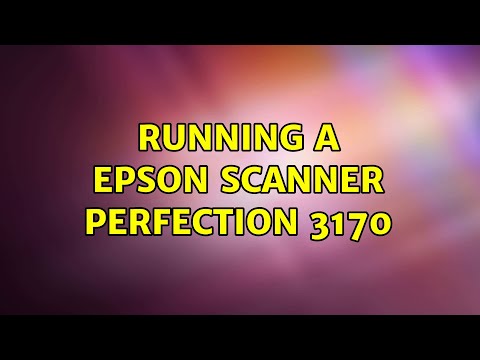 Ubuntu: Running a epson Scanner perfection 3170
