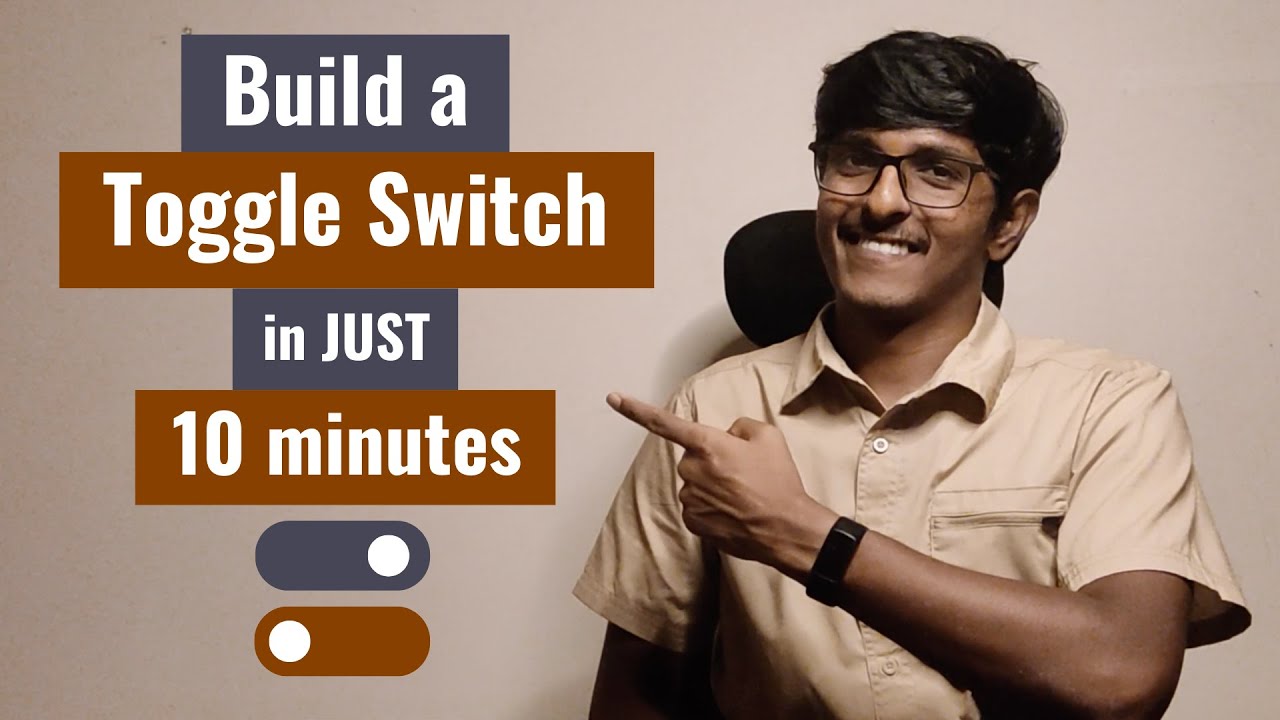 Simplest Toggle Switch using Css & JS
