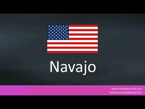 How to pronounce "Navajo". (Spanish and English)