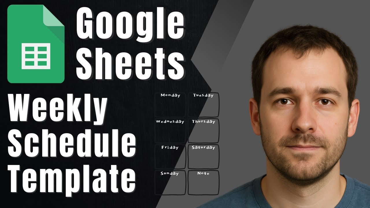 How to Create a Weekly Schedule in Google Sheets (2025 Planning Tutorial)