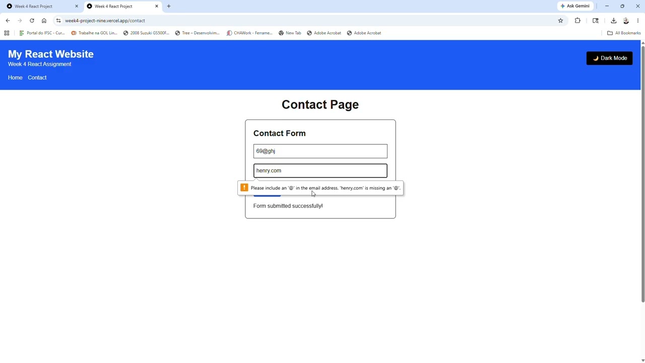 Henry Borges — IT516 Midterm — React Website Project