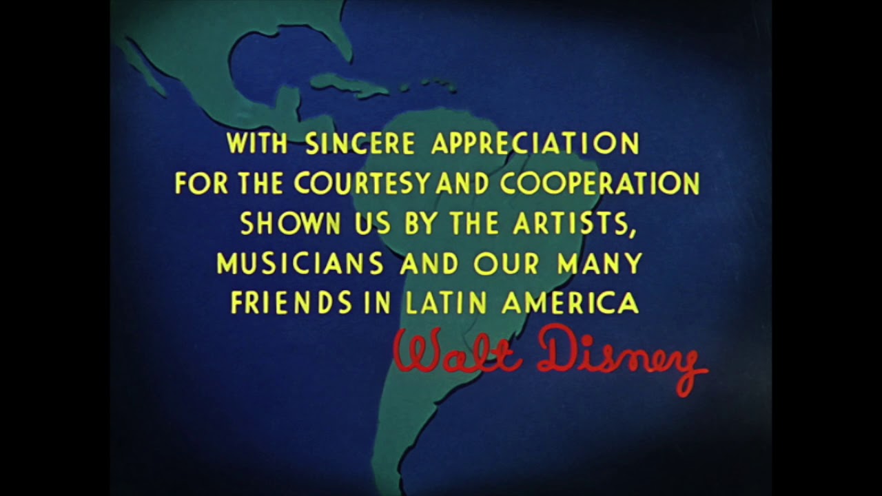 Saludos Amigos 1942 recreated RKO titles