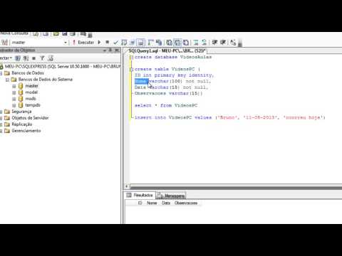 Introdução ao SQL Server 2008 – Comandos básicos | Bruno Tecnico