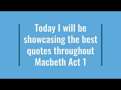 Your guide to Macbeth quotes Act 1 Scenes 1-3 | Learn Freek