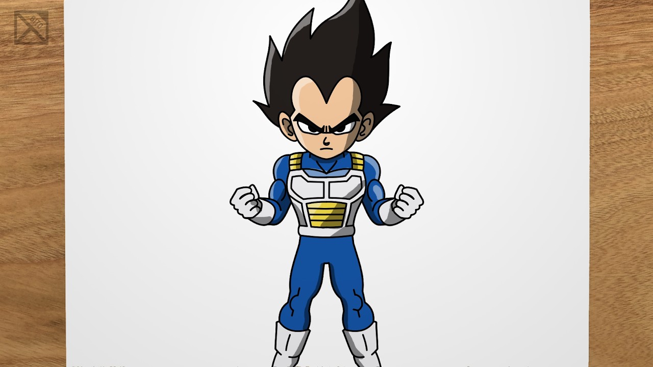 How to draw VEGETA full body (Dragon Ball Daima) step by step, EASY