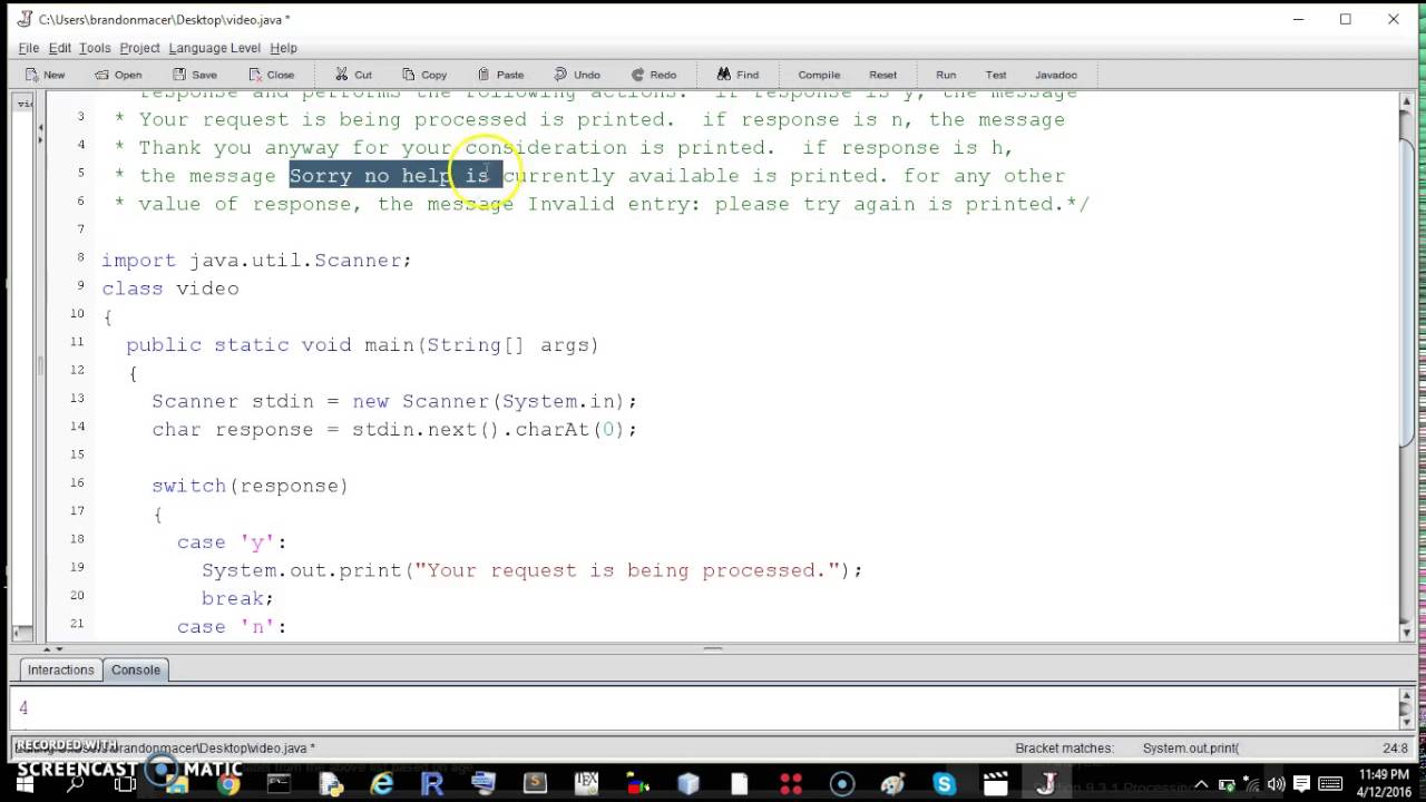 20623 Java Solution Walkthrough MyProgrammingLab
