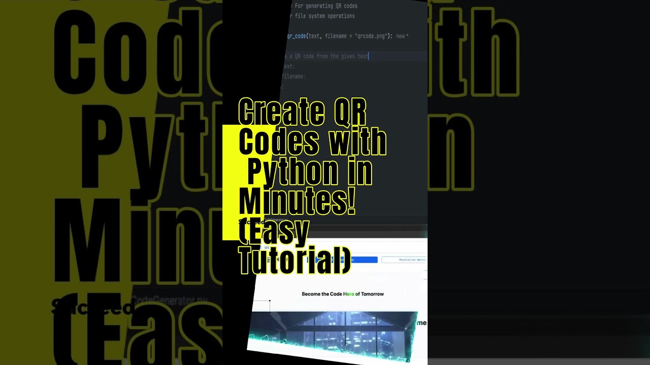 QR code Generation #python #pythonprogramming #learning #qr #qrcode #qrscanner #coding #project
