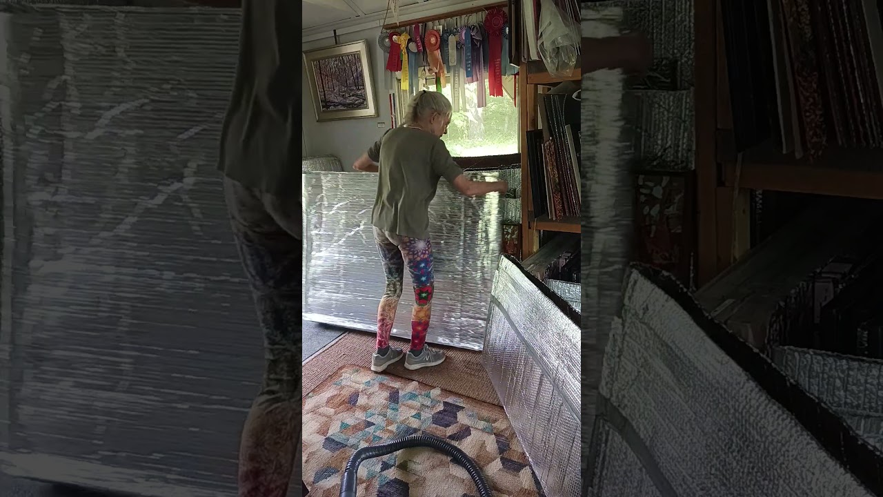 Setting up the gallery.