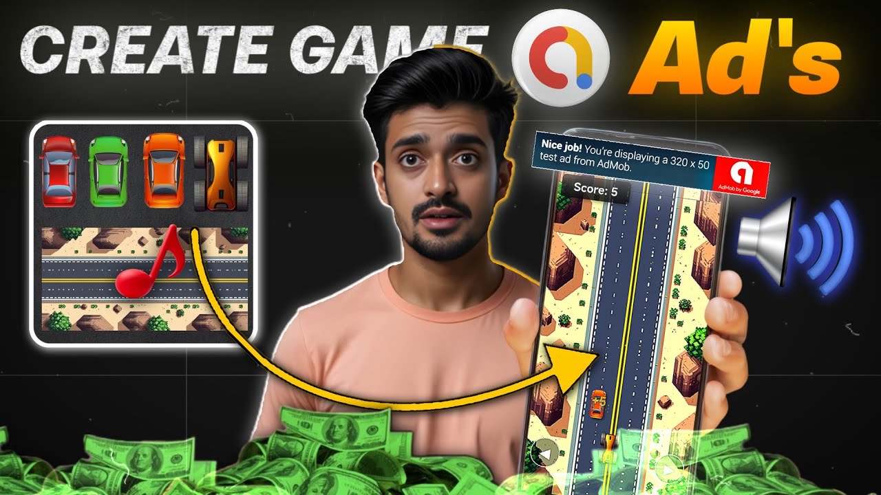 Create a Game Without Coding on Mobile | Add AdMob Ads Using AI | No Coding Needed!
