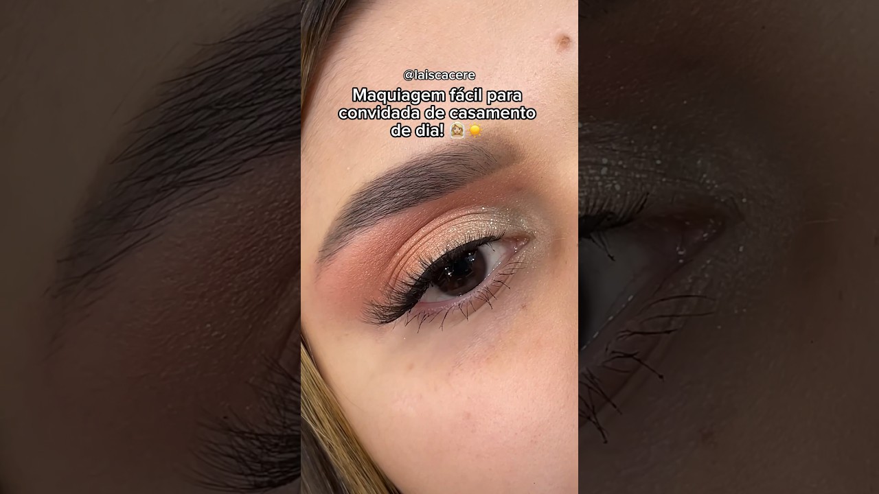 Maquiagem para convidada de casamento de dia! #maquiagemfácil #maquiagemfacil #maquiagem