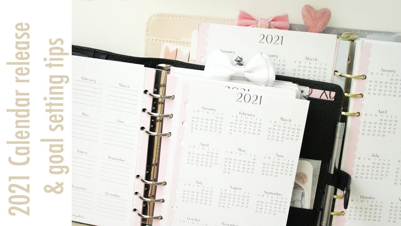 2021 Calendar New Releases + Goal Setting Tips | Ana Jolene Printables