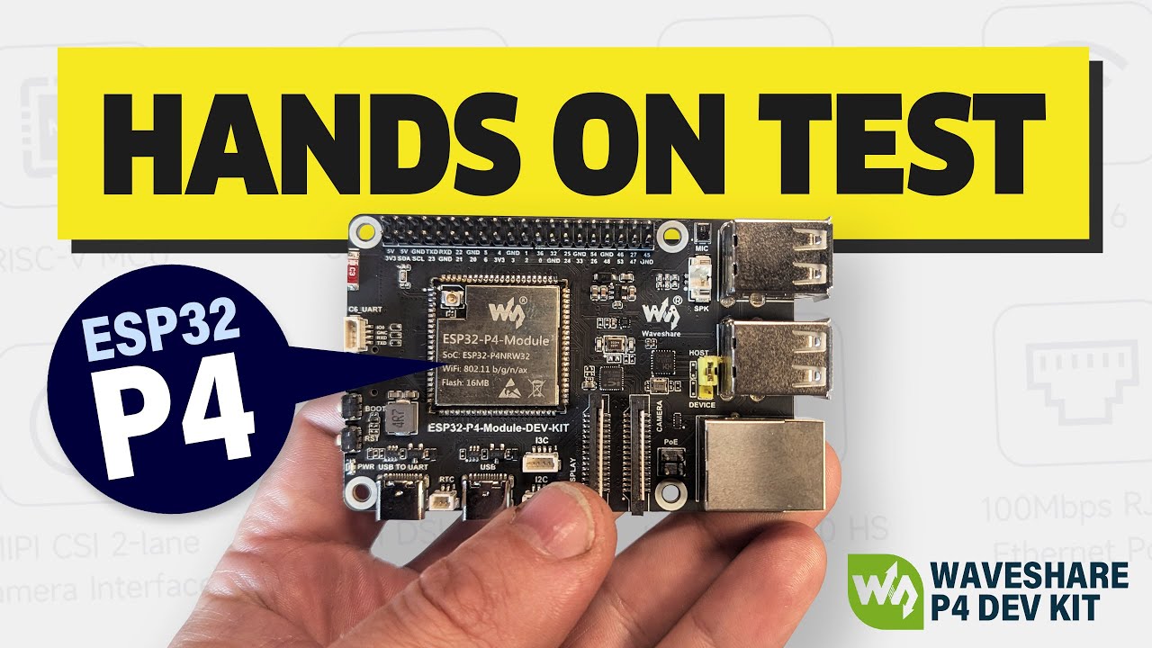 ESP32-P4 First Look! This Thing is a Beast!