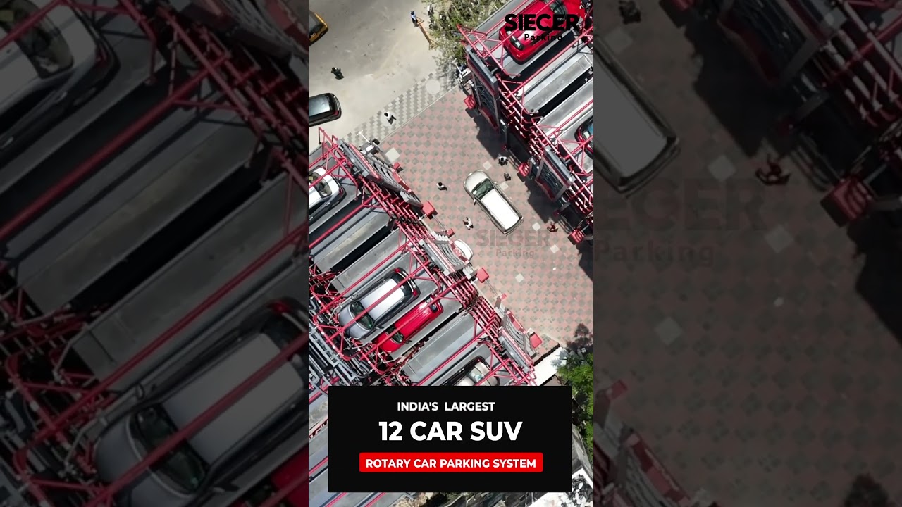 INDIA'S  LARGEST 12 CAR SUV ROTARY CAR PARKING SYSTEM