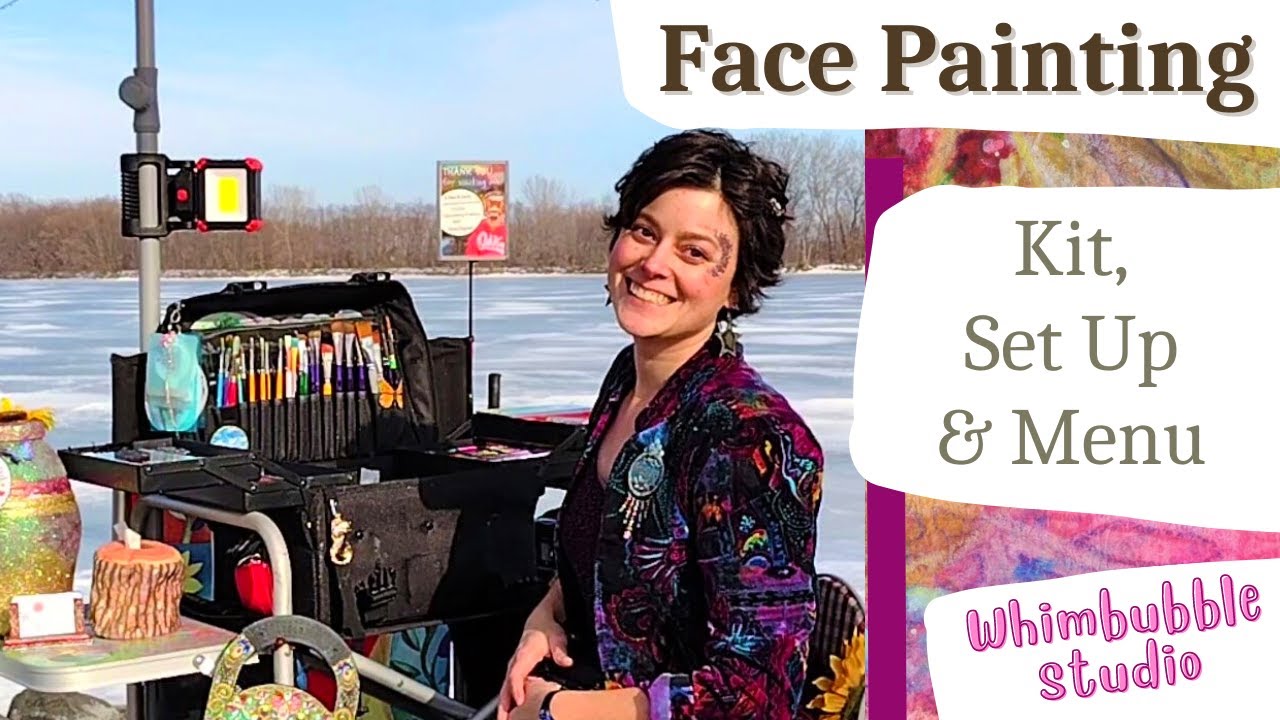 My Face Painting Kit, Setup & Design Menu 🌈