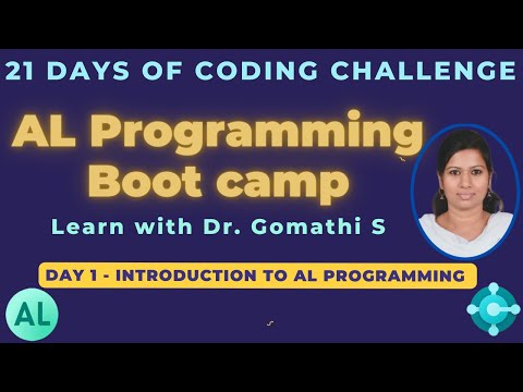 AL Programming Boot camp – Learn With Dr. Gomathi