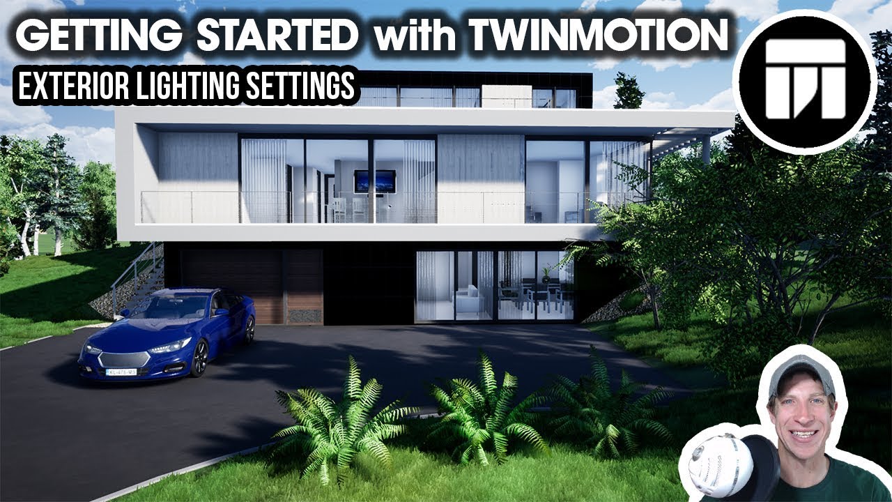 Getting Started RENDERING IN TWINMOTION (EP 7) - Exterior Lighting Complete Tutorial