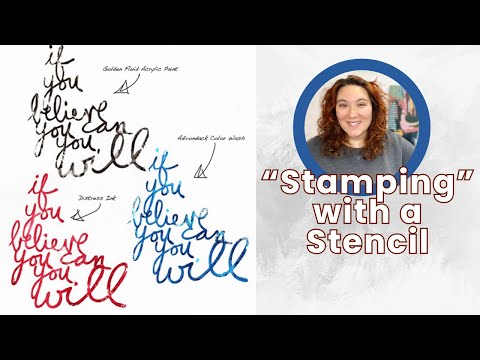 Stamping With a Stencil
