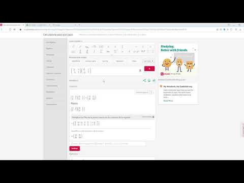 Multiplicación de matrices utilizando Symbolab