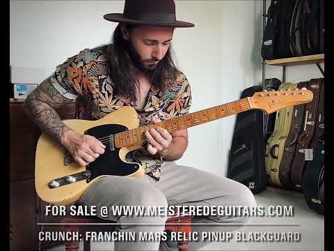 For sale @ www.MEISTEREDEGUITARS.com - crunch - Franchin Mars Relic Pin-Up „Blackguard Telecaster“