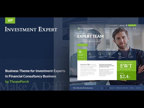 Investment Expert Business, Finance WordPress Theme Installation