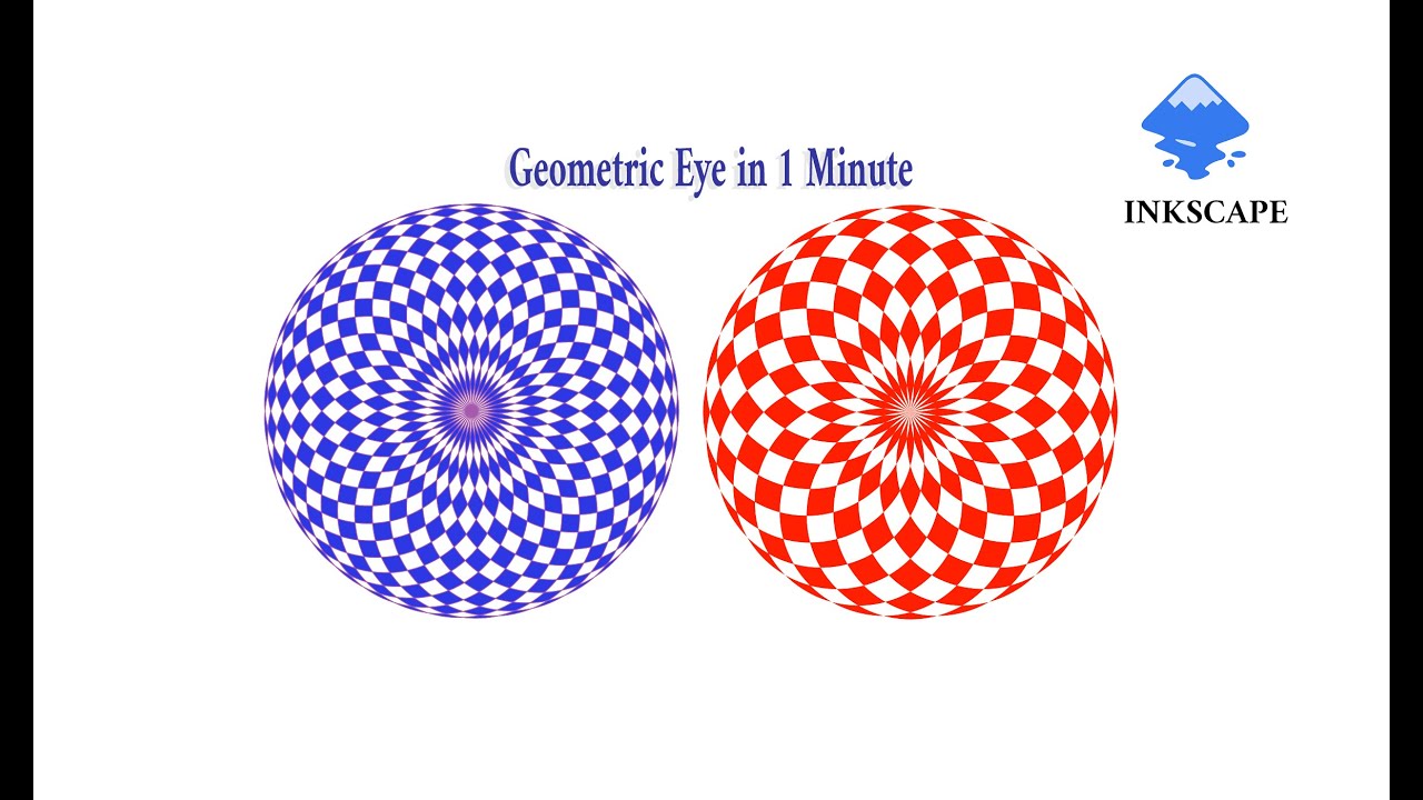 INKSCAPE TUTORIAL: Vector Geometric Eye in 1Minute! 😊👍 Path Effects.
