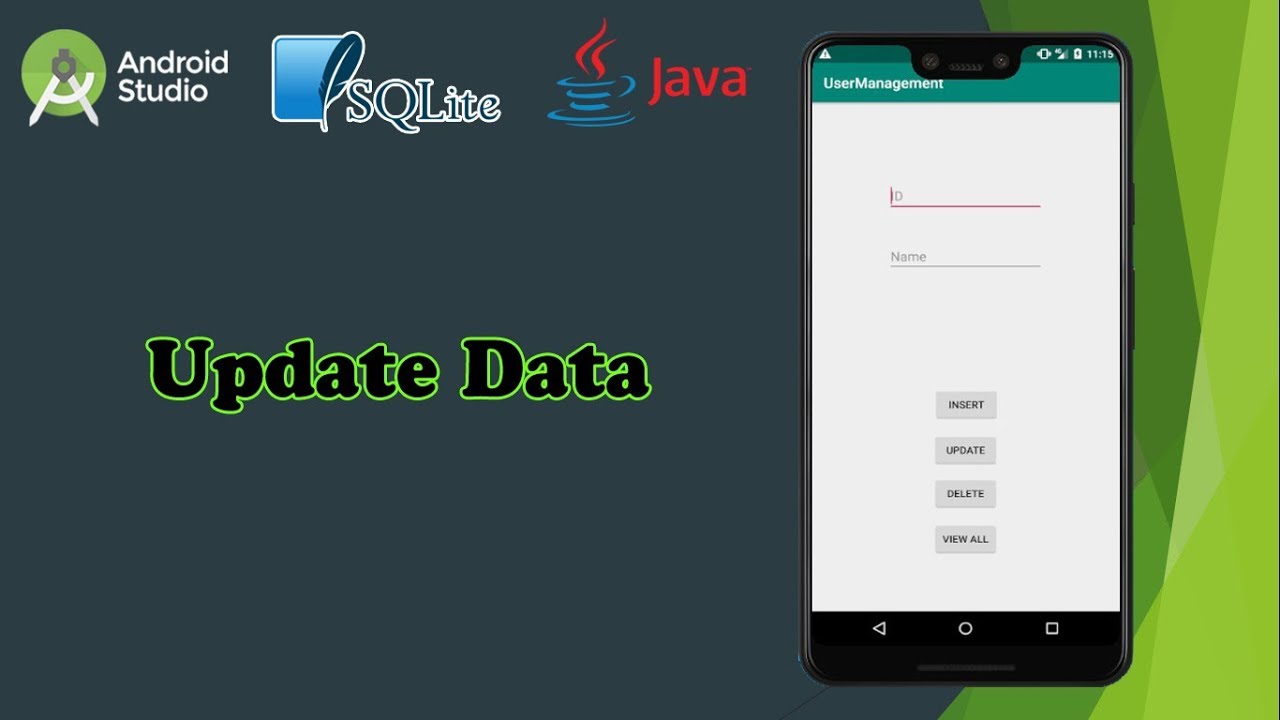 Android Studio SQLite Tutorial Update Data | Java