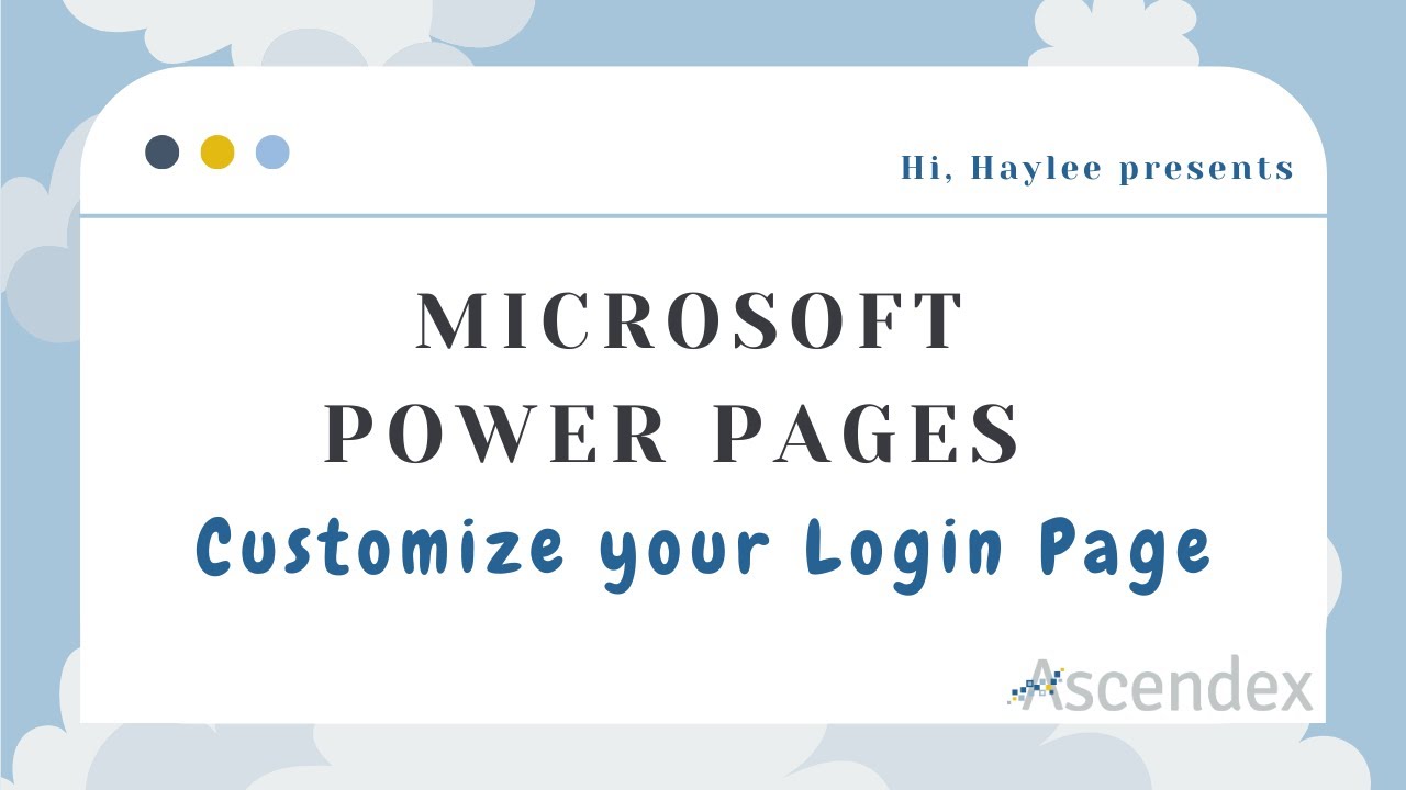 Avsnitt 18 - Microsoft Power Pages Anpassa din inloggningssida