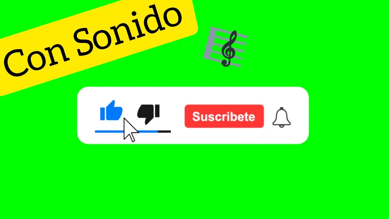BOTON de Like Suscríbete y Campanita 