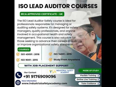 ISO Lead Auditor Courses in Chennai - Industrial Safety Academy