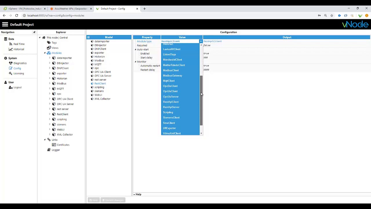 vNode Rest Api client