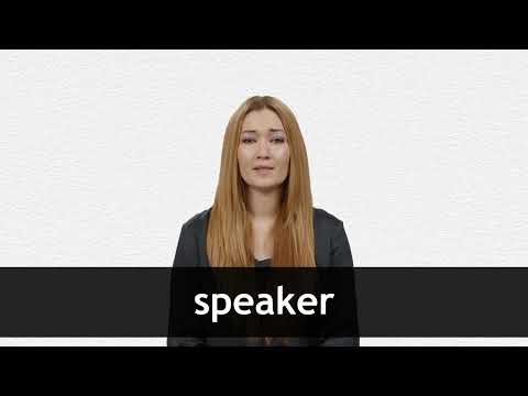 SPEAKER - Definition & Translations | Collins English Dictionary