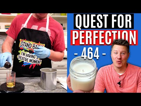 How to Make the PERFECT 464 CANDLE (Part 1) | 464 Soy Wax | Pour Temp, Vybar, Frosting, Jar Adhesion