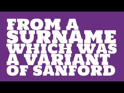 What is the origin of the name Sandford?