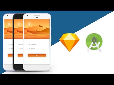Login - Photoshop UI Design to Android Studio XML Tutorial Video ...