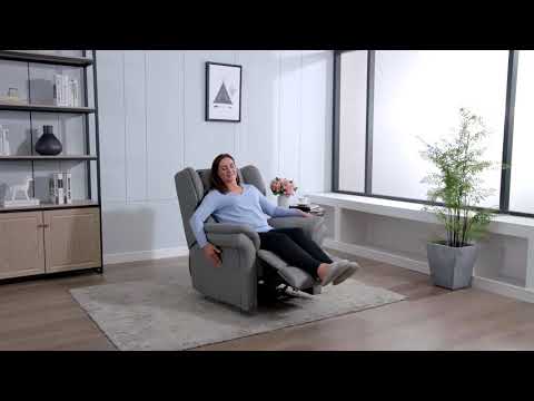 Oakford Electric Bonded Leather Auto Recliner Chair with USB