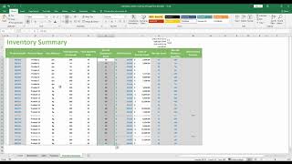 Simple Inventory Tracker Excel Template for Retail Business