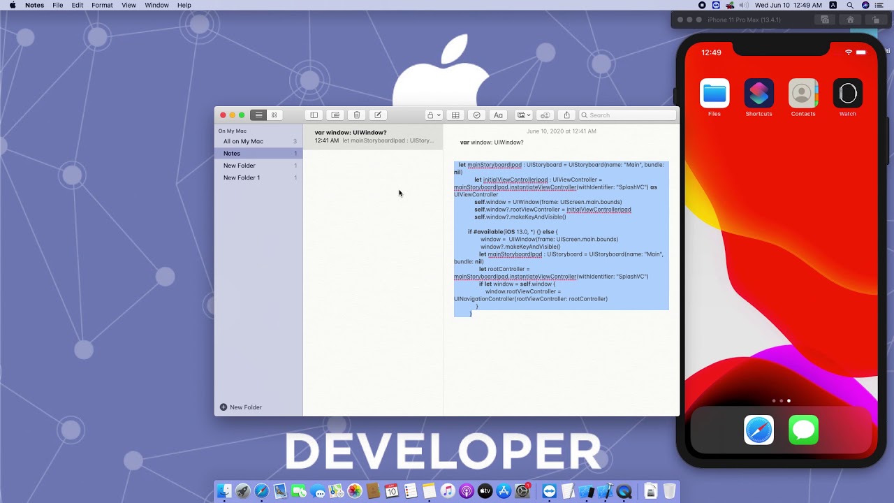 IOS Swift : How to initiate your first (view controller) using (Scene delegate) & (iOS 13)