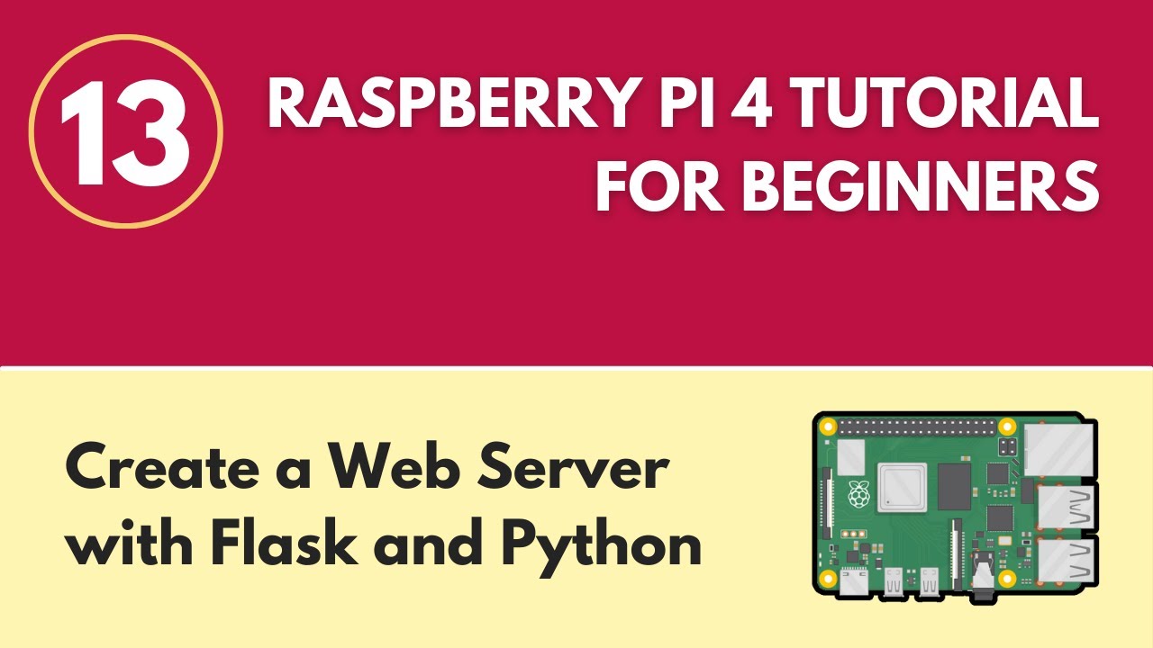 Create a Web Server with Flask and Python - Raspberry Pi 4 Tutorial (#13)