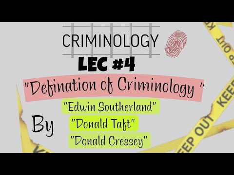 LEC #4 || Definitions of CRIMINOLOGY easy explain in Urdu/Hindi for #css #pms
