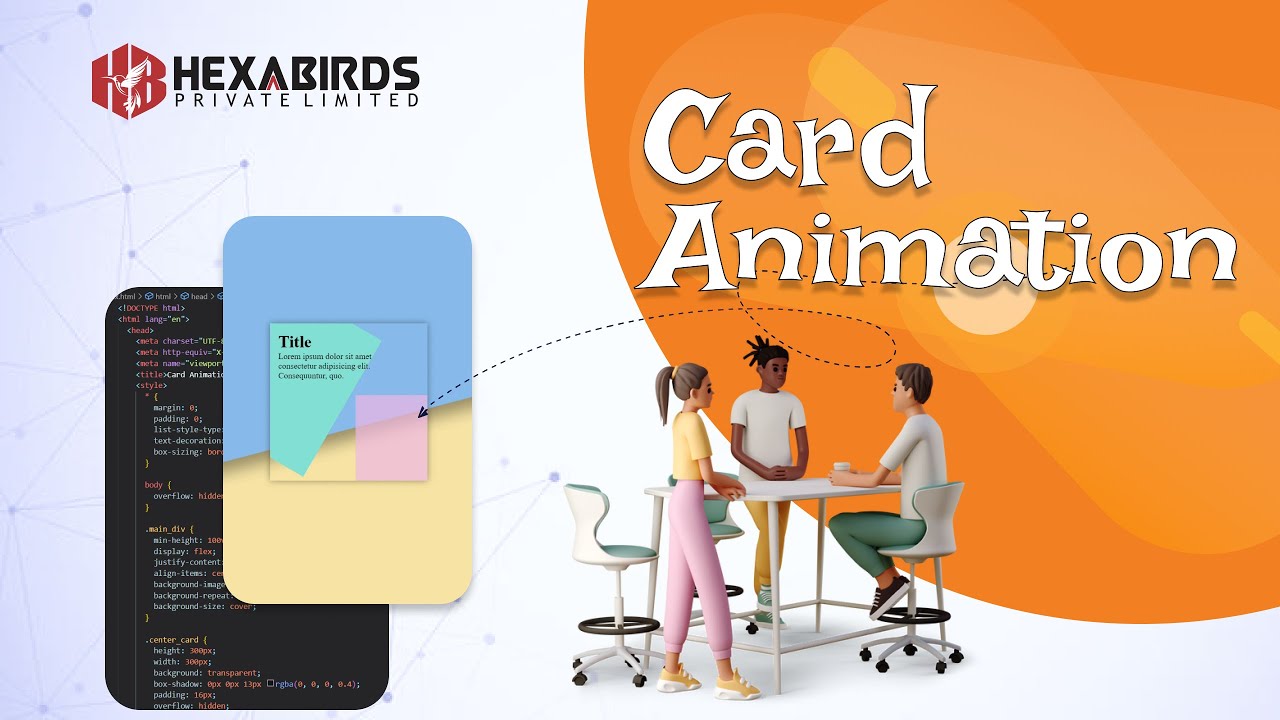 Card Animation Tutorial || HTML & CSS || Learn Coding 2023