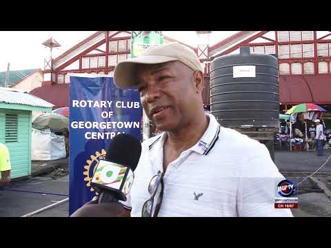 HAND WASHING STATIONS ERECTED AT STABROEK MARKET