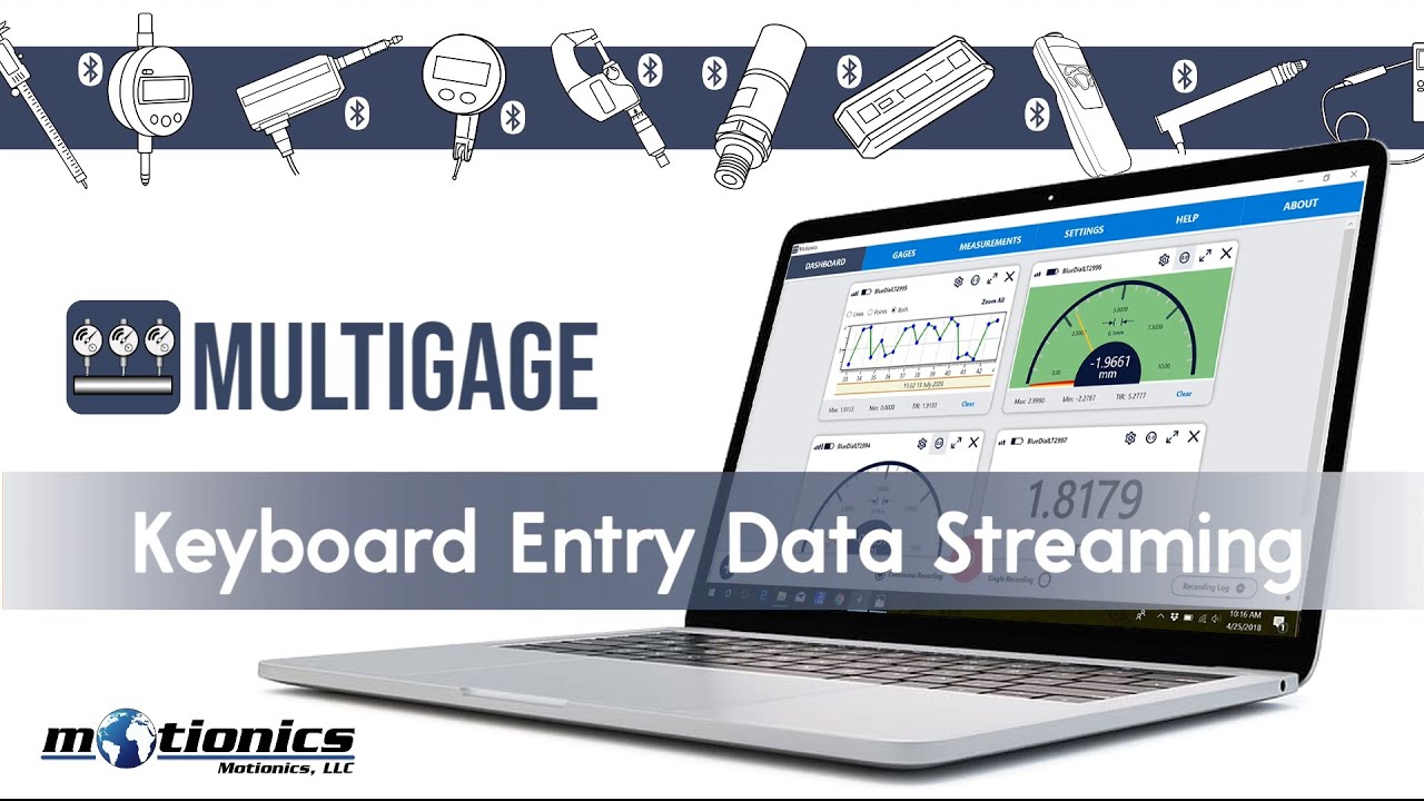 MultiGage Tutorial: Keyboard Entry Data Streaming