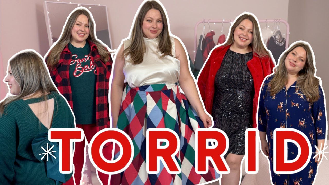 *HUGE* Torrid Holiday Fashion Try On | Plus Size Holiday Looks