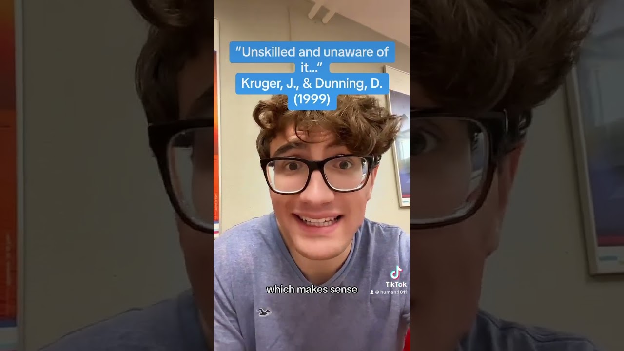 You’re wrong about the Dunning-Kruger effect! #psychology #dunningkrugereffect