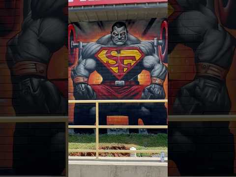 Suck it up! #awrosolart #gym #mural #superfitness @superfitnessgymequipment