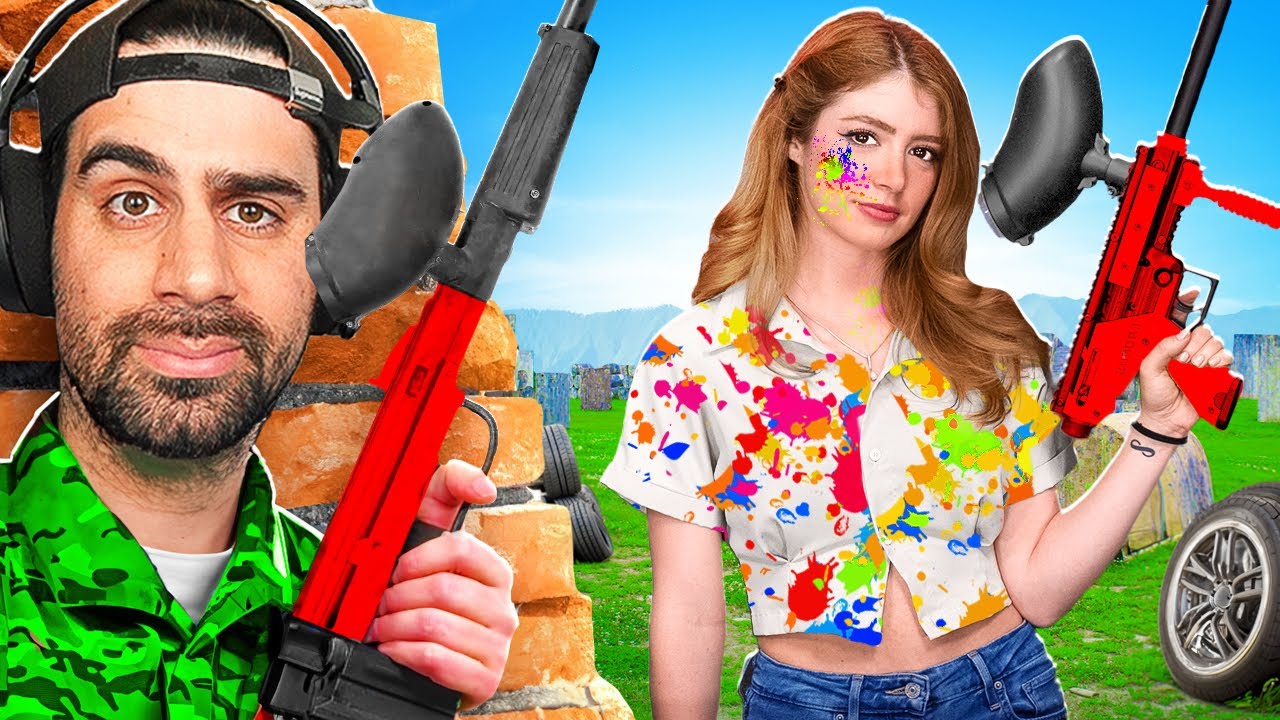 YouTuber Paintball Spelling Bee